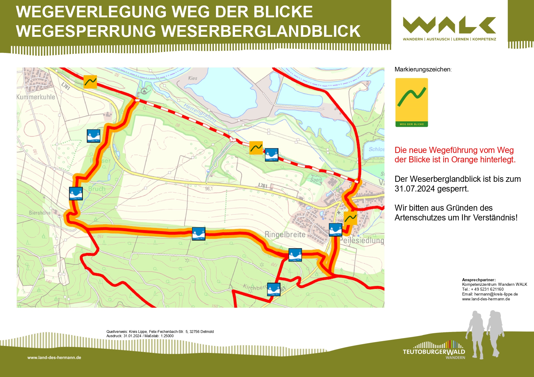 Wanderwege in Kalletal